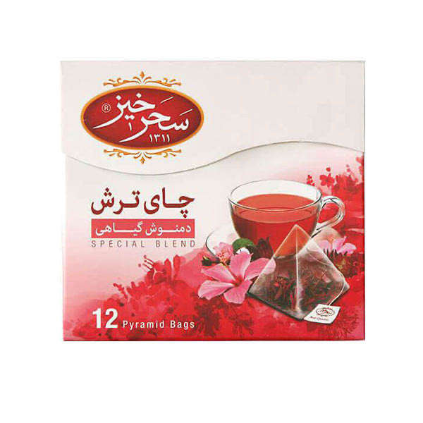 Saharkhiz Sour Tea (Hibiscus) Herbal Infusion 12 Pyramid Bags 2gr ...